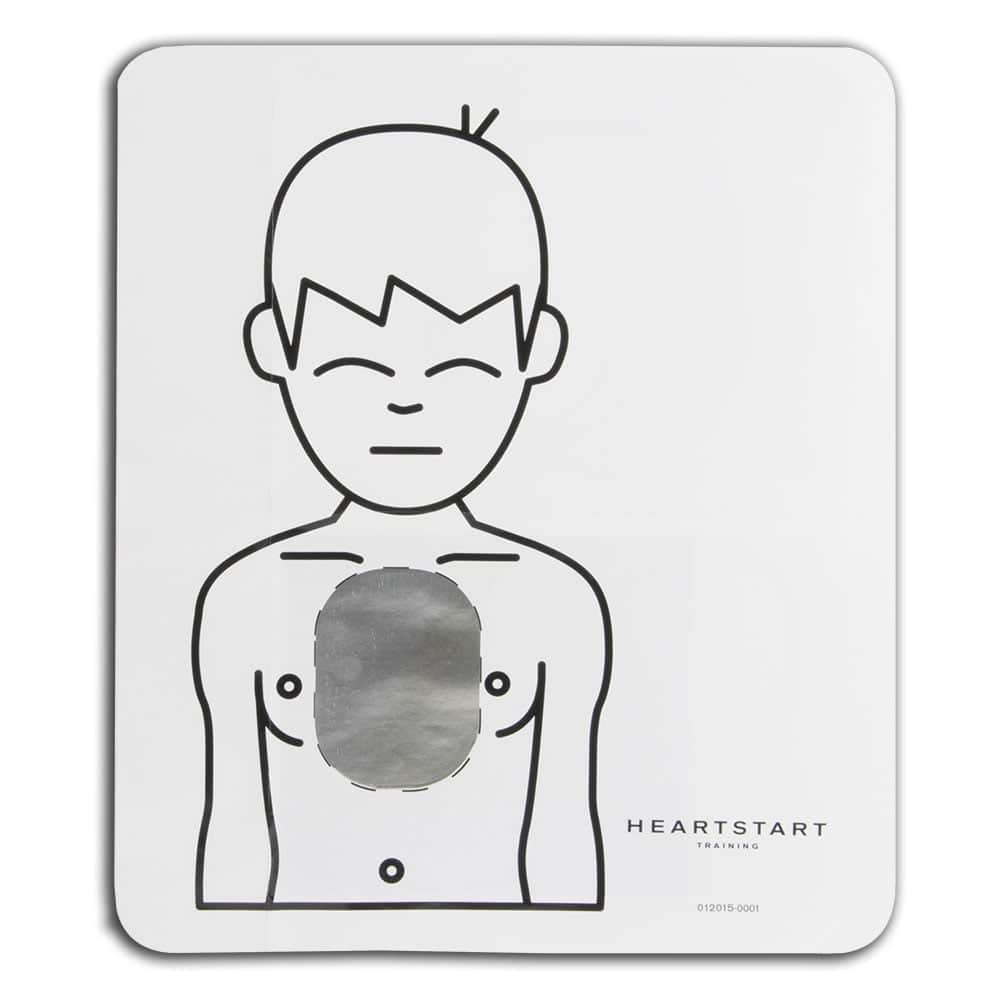 Infant Child Pad Placement Guide | AED Training Aid — CPR1